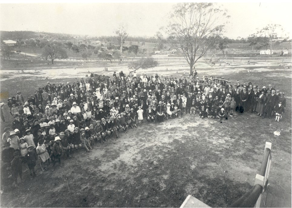 The school community comes together to celebrate the new school 1926 ...